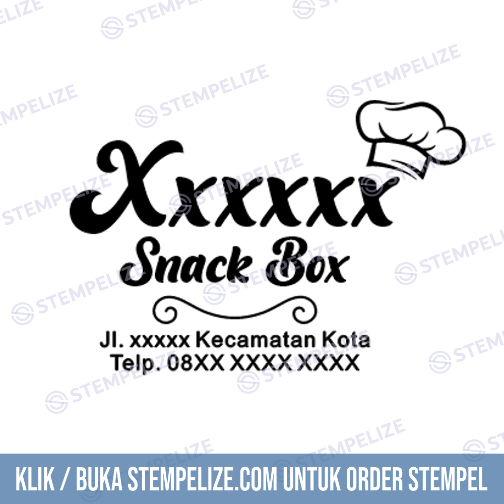 Contoh Stempel Snack Box