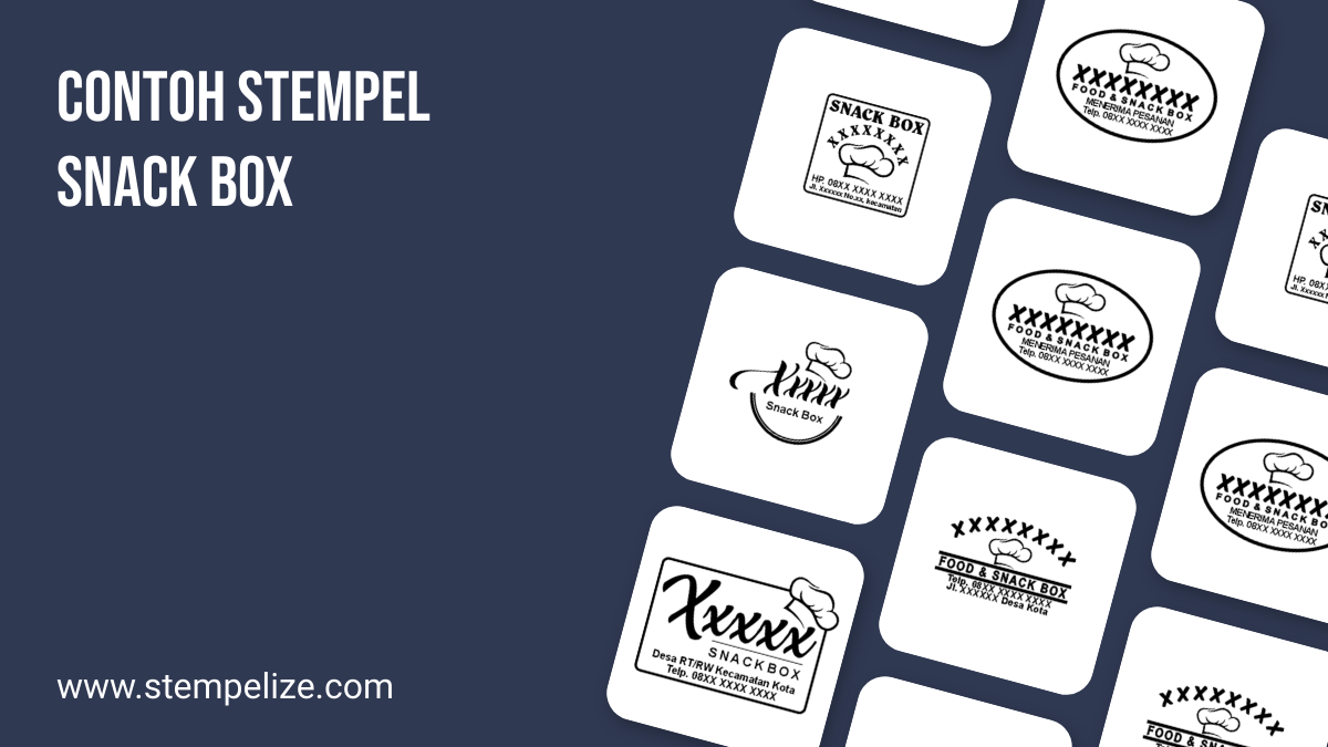Contoh Stempel Snack Box