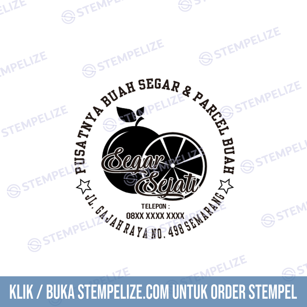 Contoh Stempel Toko Buah