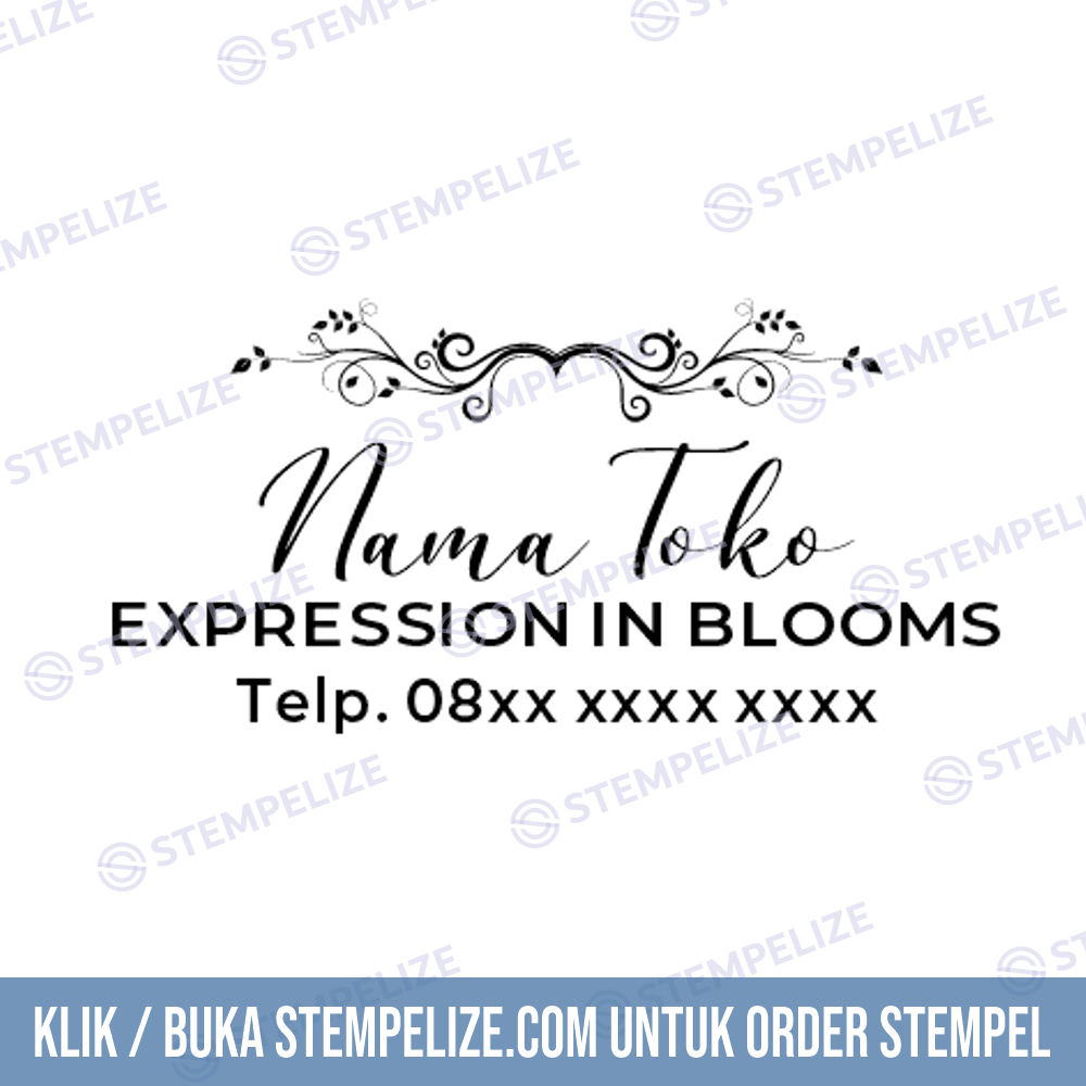 Contoh Stempel Toko Bunga