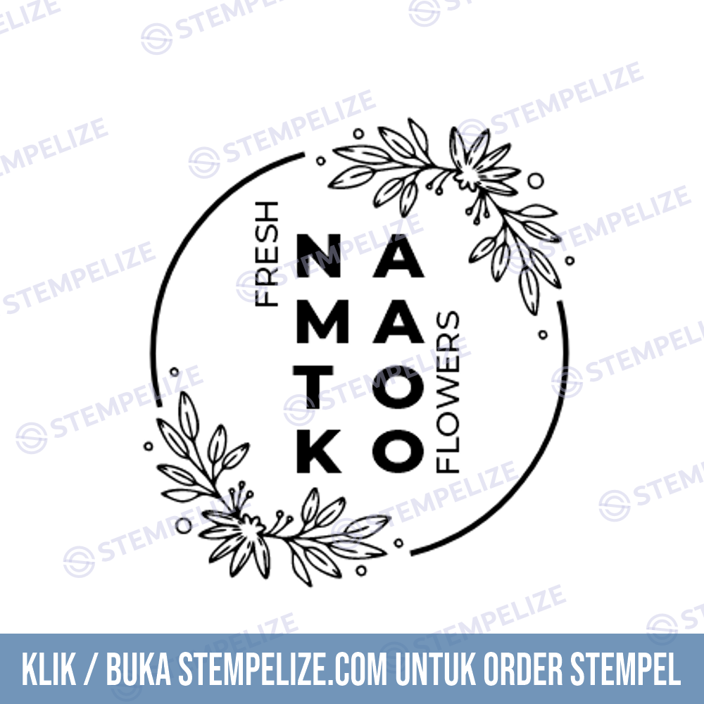 Contoh Stempel Toko Bunga