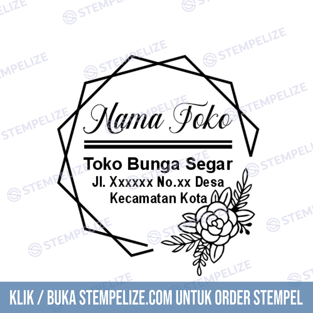 Contoh Stempel Toko Bunga