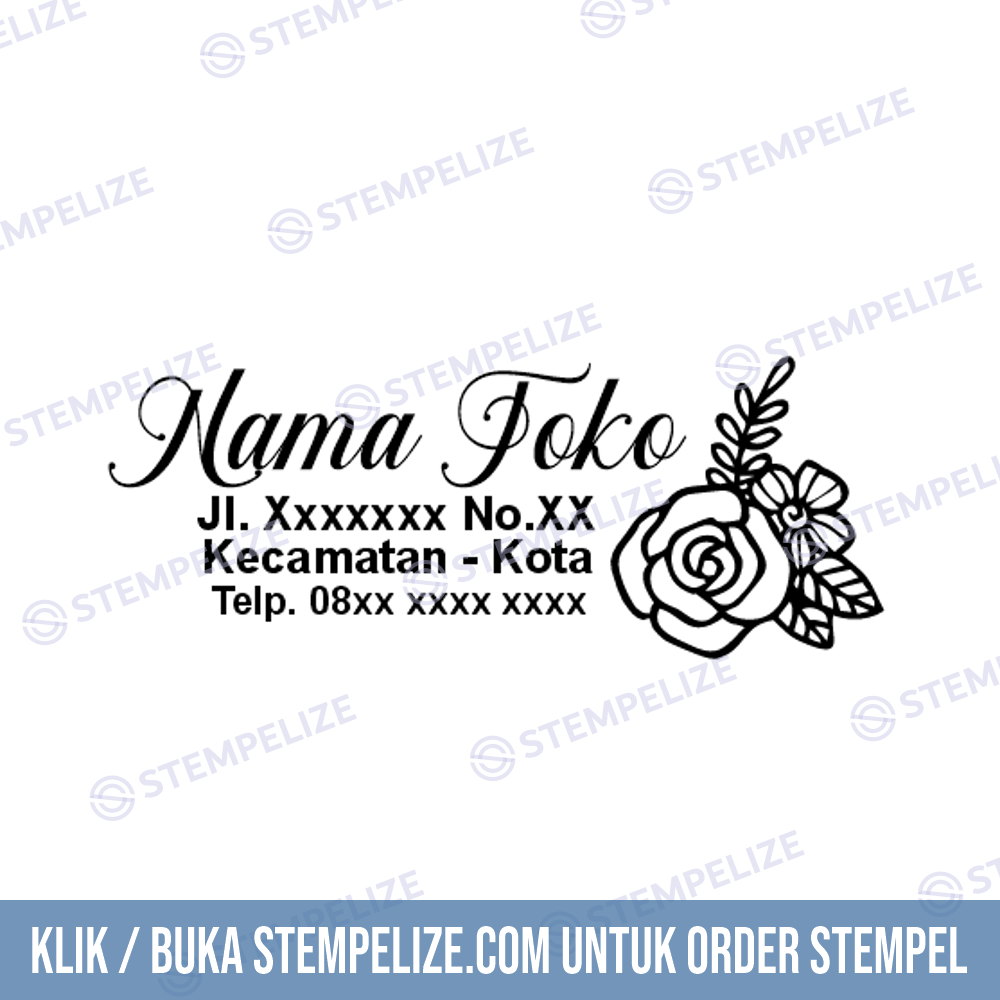 Contoh Stempel Toko Bunga