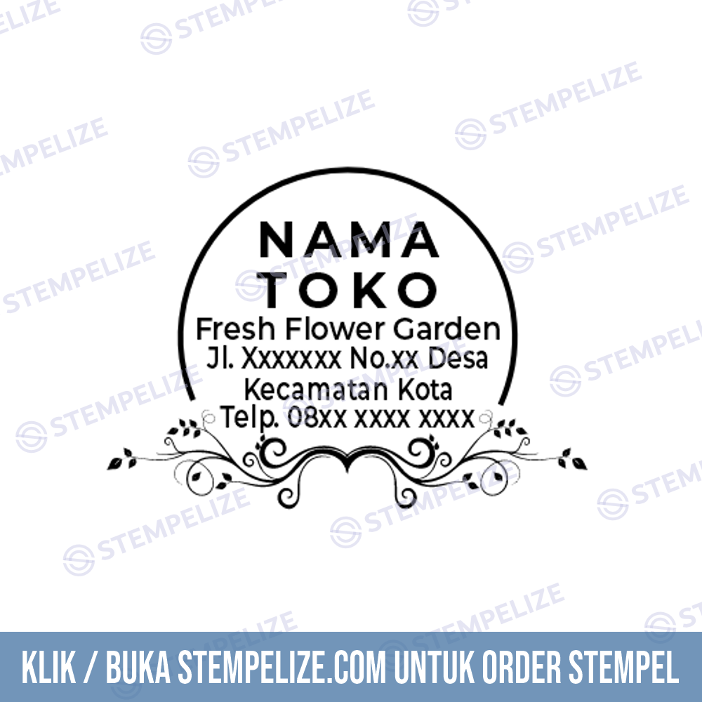 Contoh Stempel Toko Bunga