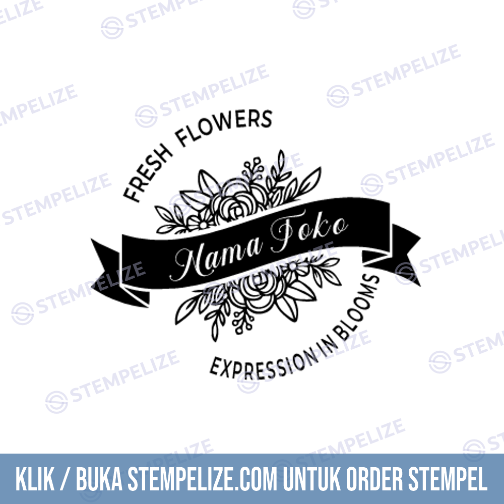 Contoh Stempel Toko Bunga