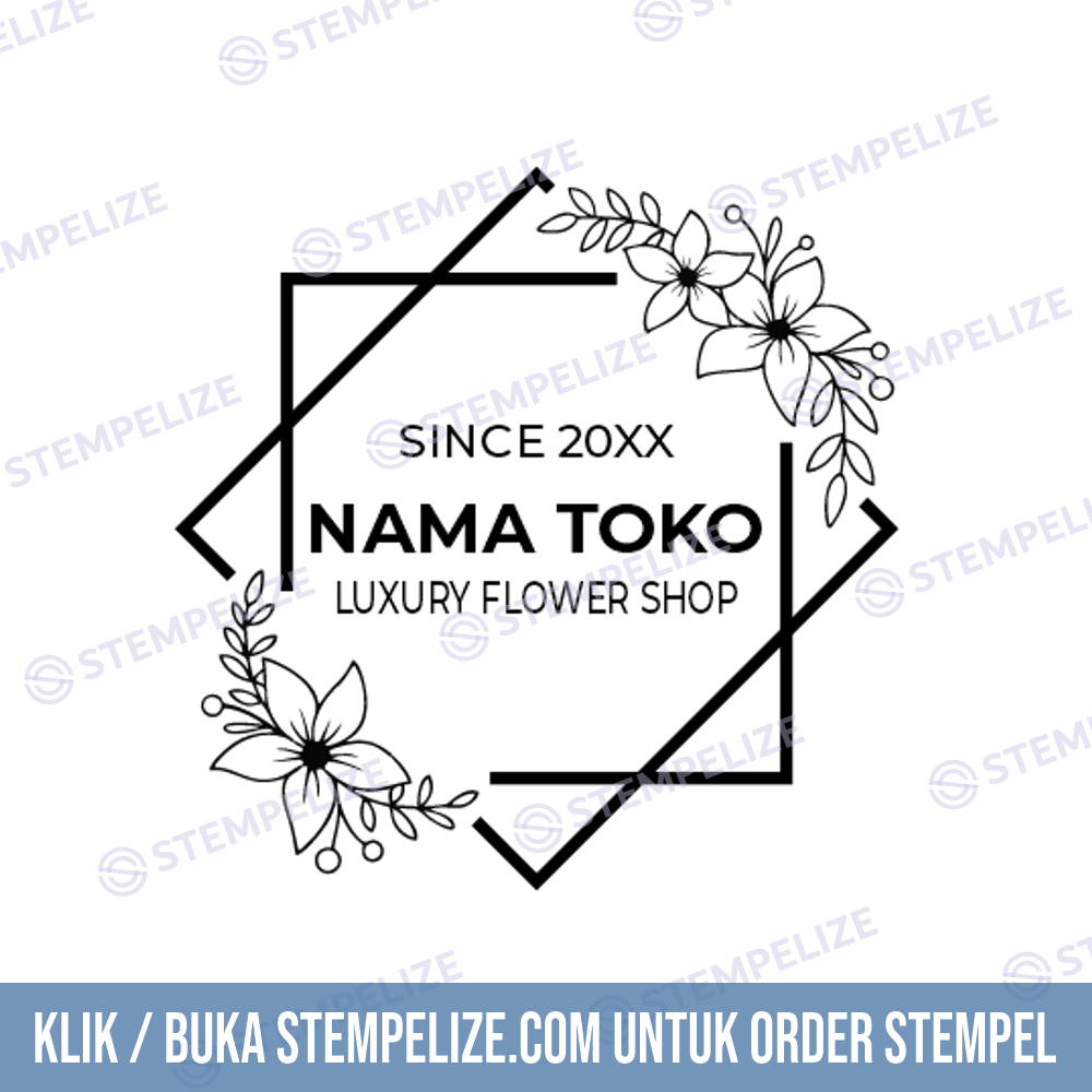 Contoh Stempel Toko Bunga