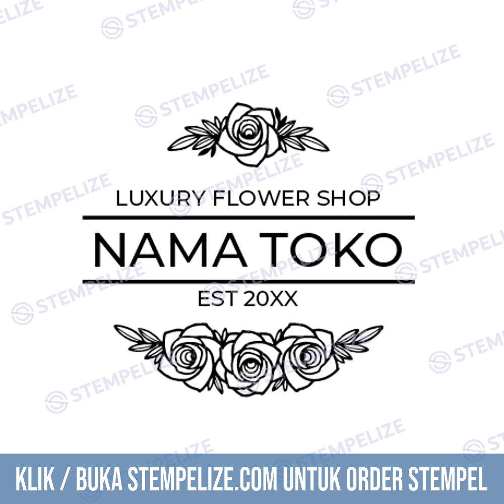 Contoh Stempel Toko Bunga