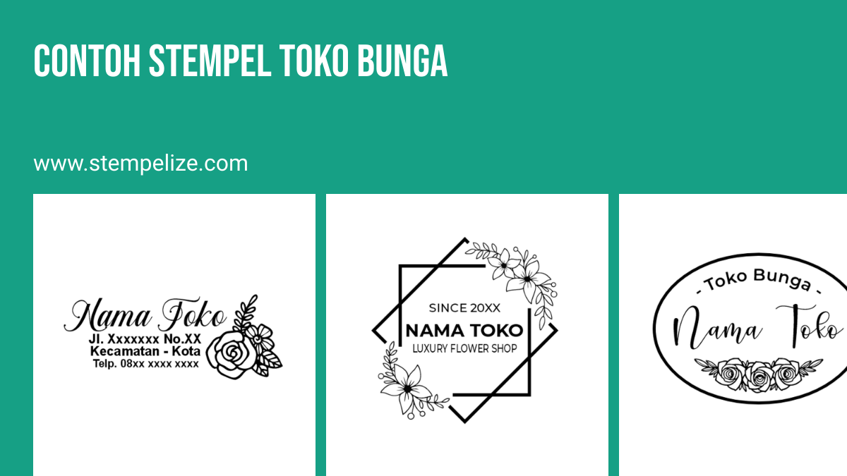 Contoh Stempel Toko Bunga