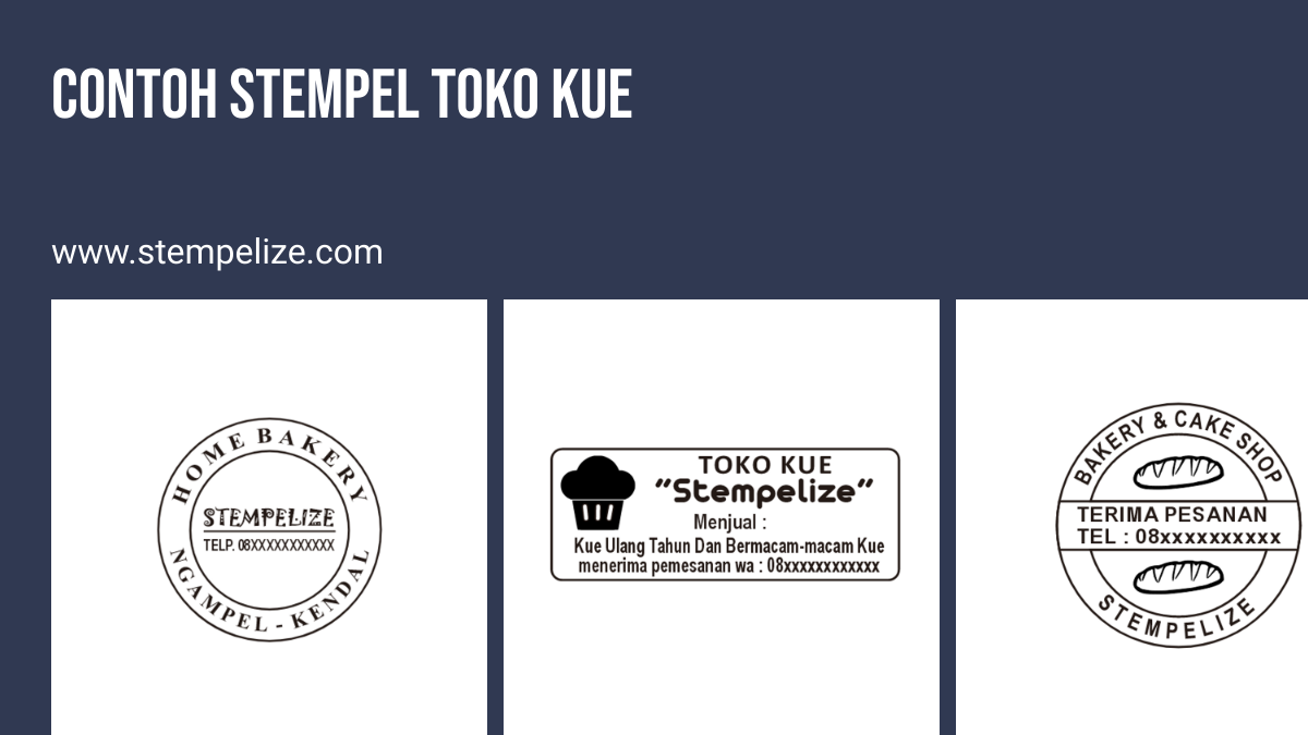 Contoh Stempel Toko Kue