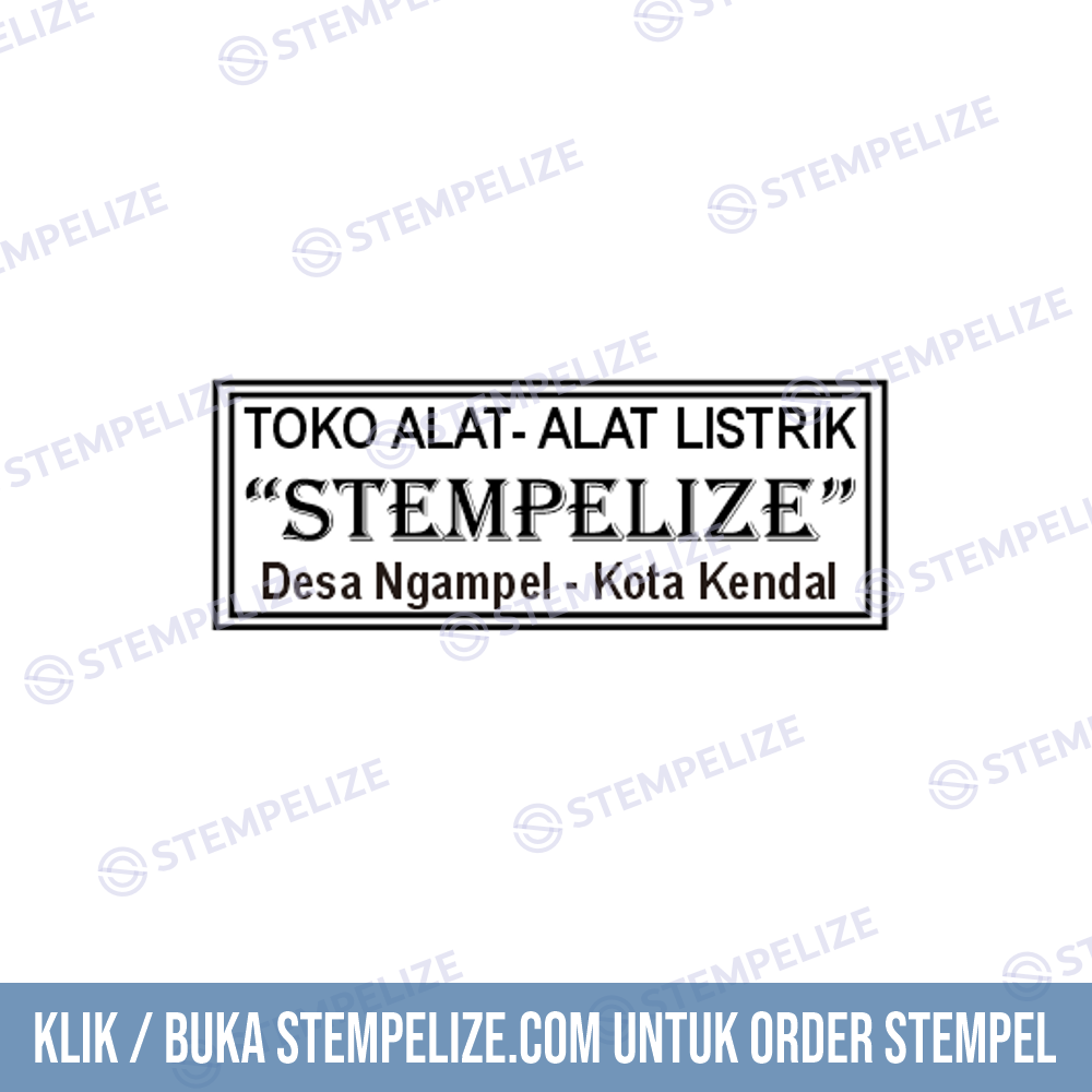 Contoh Stempel Toko Listrik