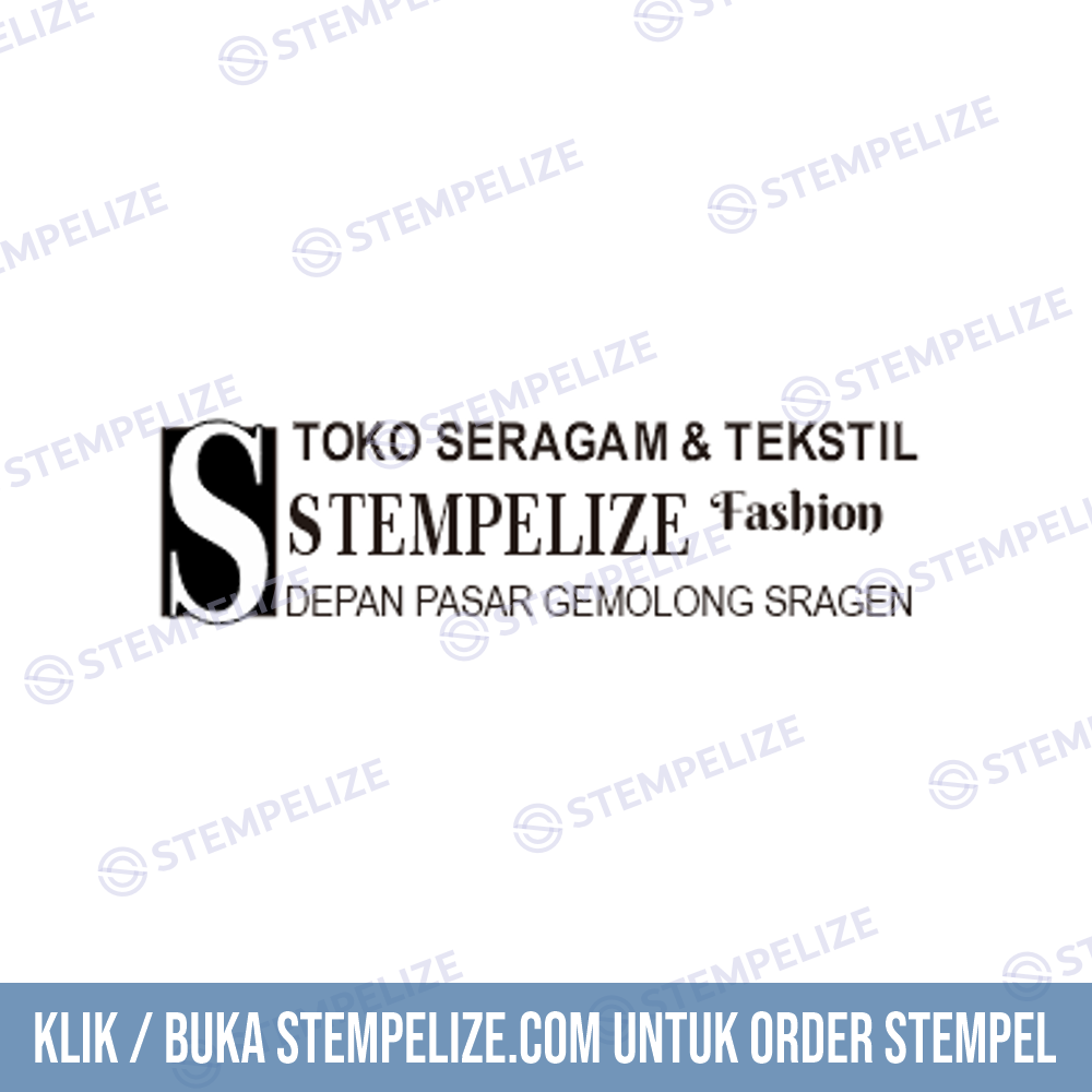 Contoh Stempel Toko Pakaian
