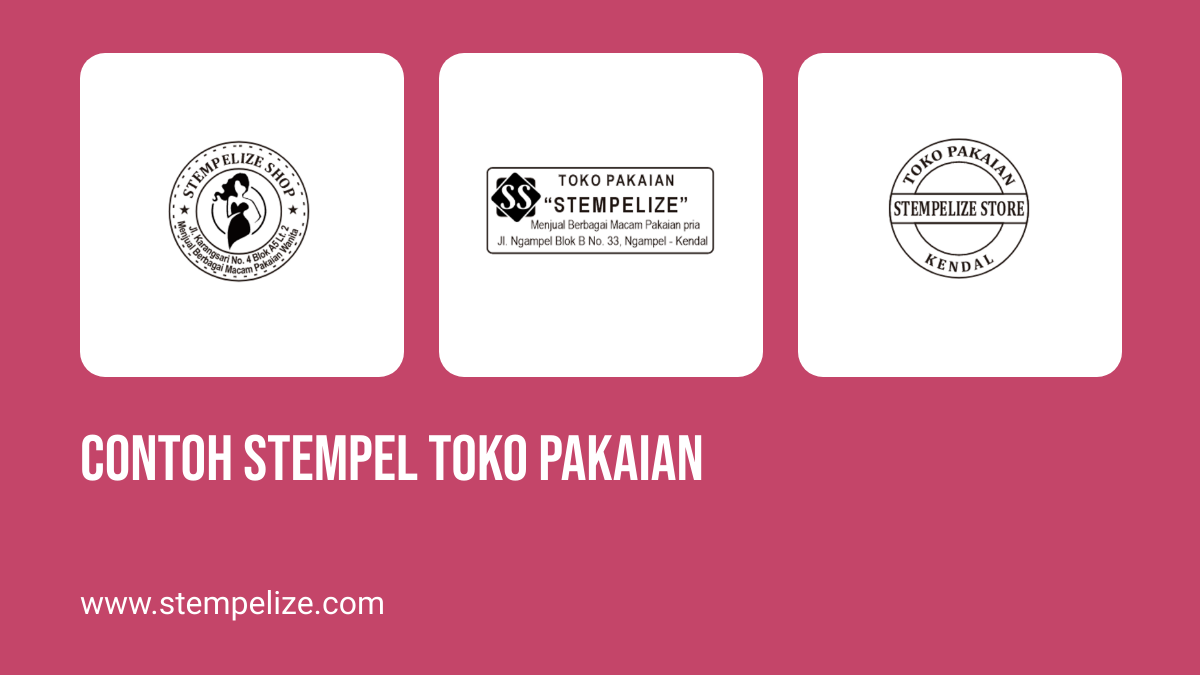 Contoh Stempel Toko Pakaian