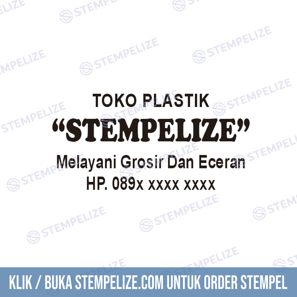 Contoh Stempel Toko Plastik
