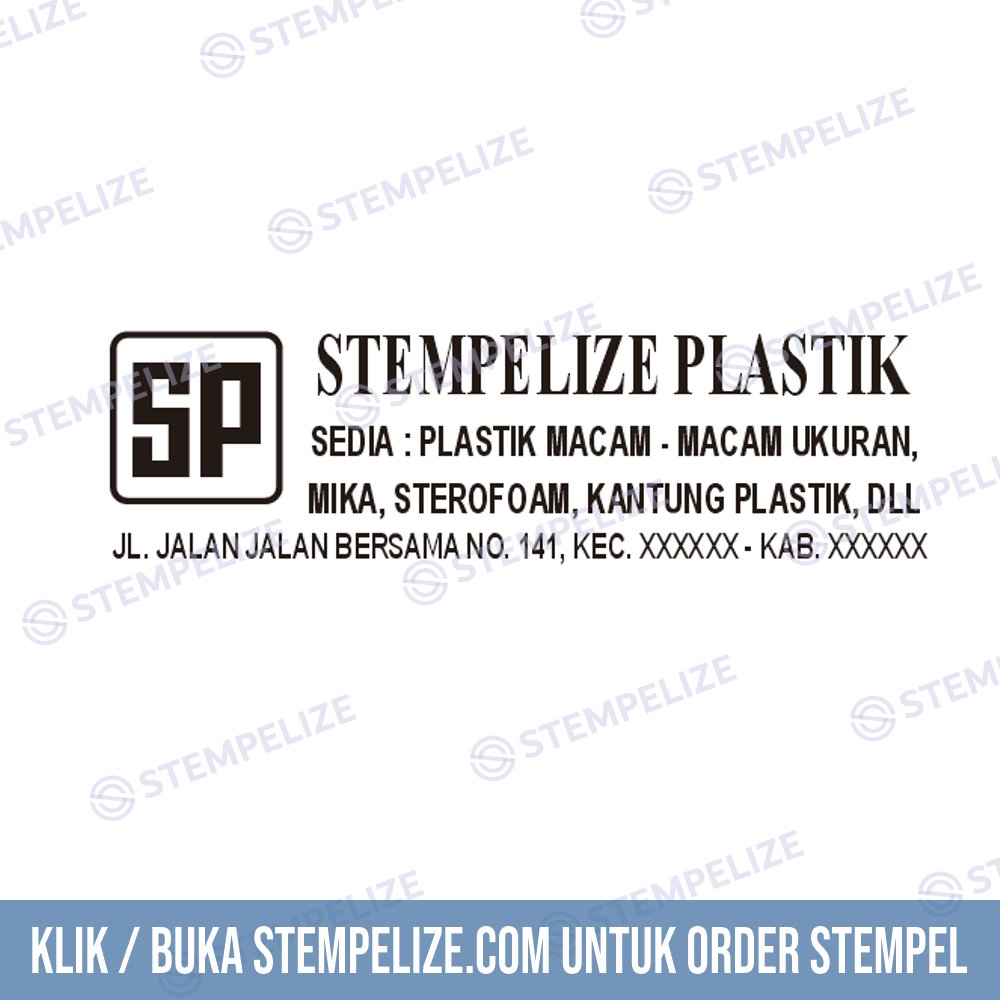 Contoh Stempel Toko Plastik