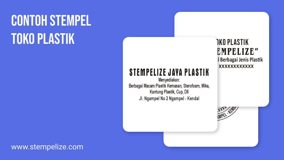 Contoh Stempel Toko Plastik