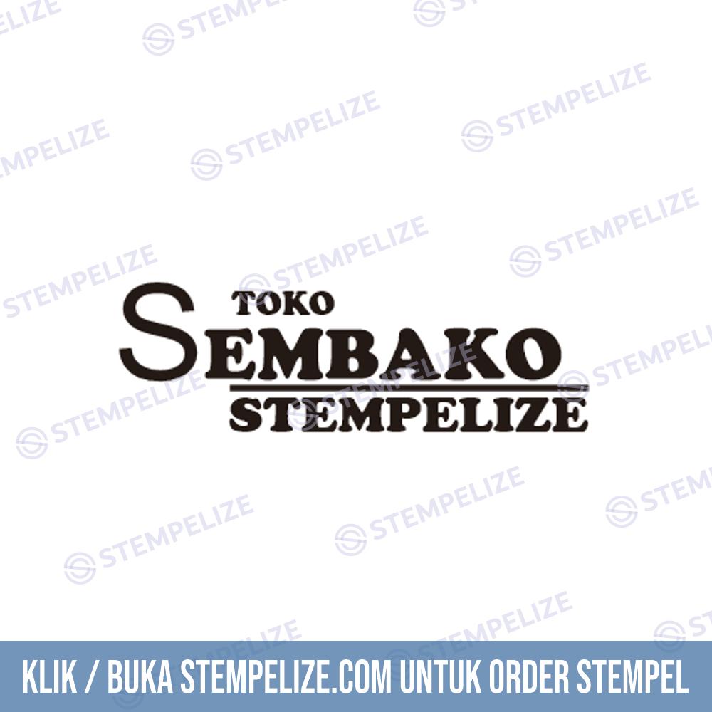 Contoh Stempel Toko Sembako / Toko Kelontong / Toko Serba Ada