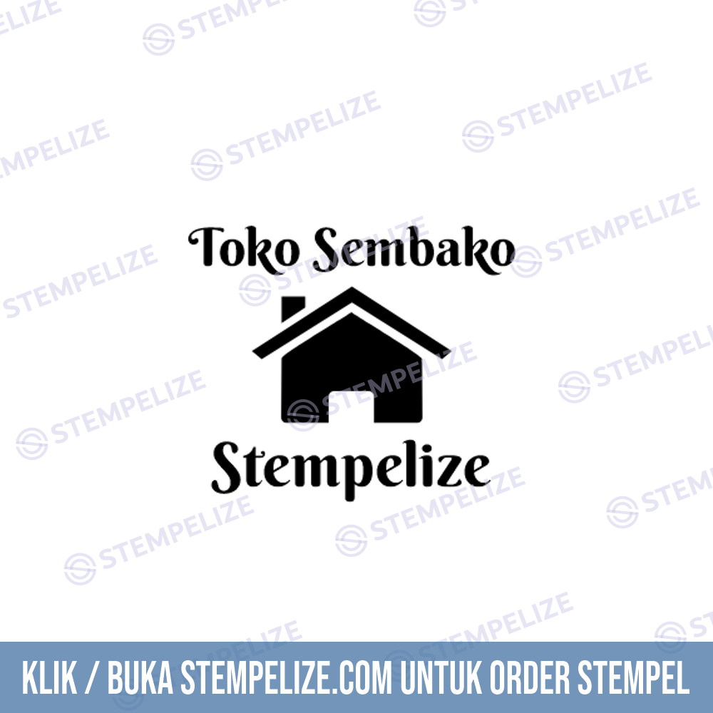 Contoh Stempel Toko Sembako / Toko Kelontong / Toko Serba Ada
