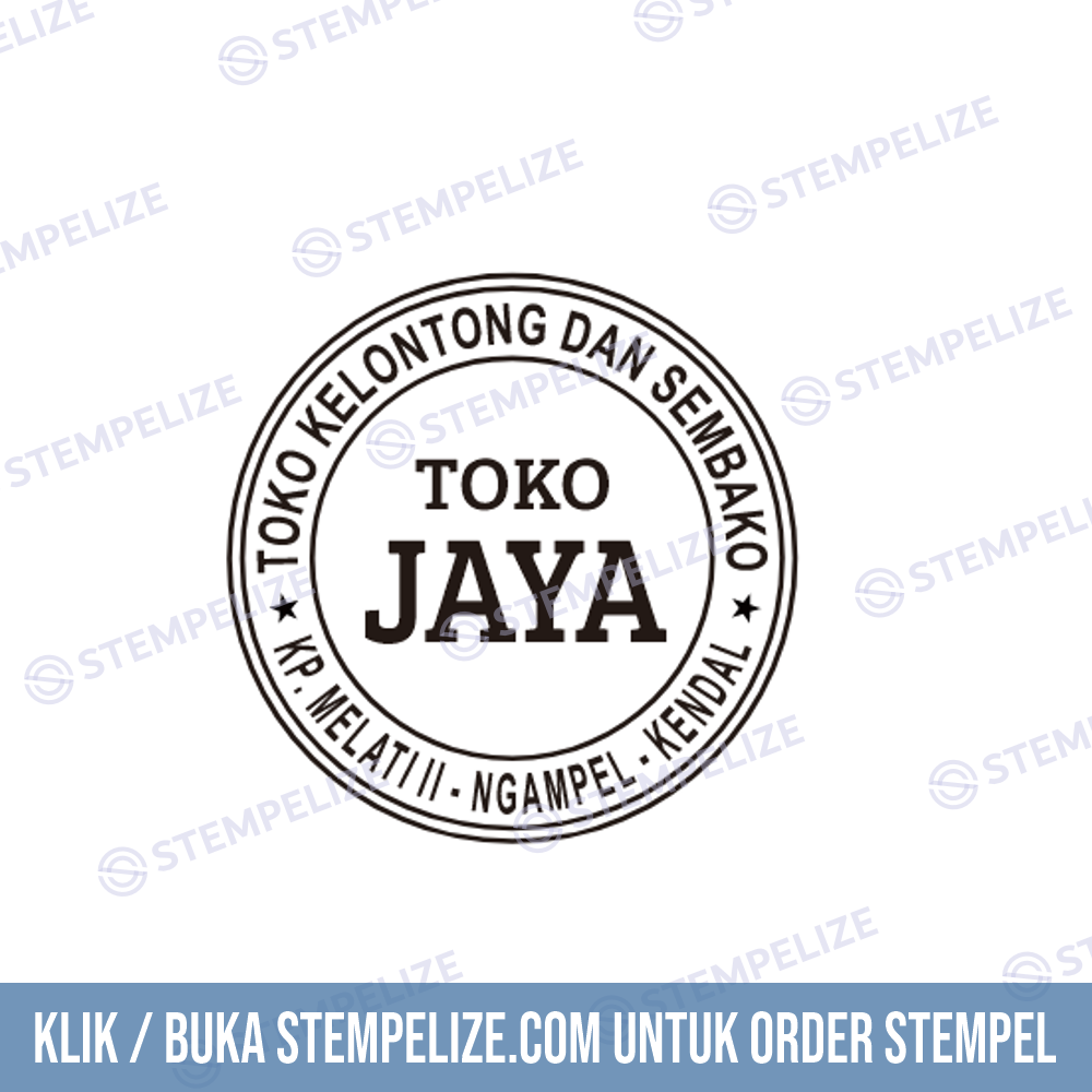 Contoh Stempel Toko Sembako / Toko Kelontong / Toko Serba Ada