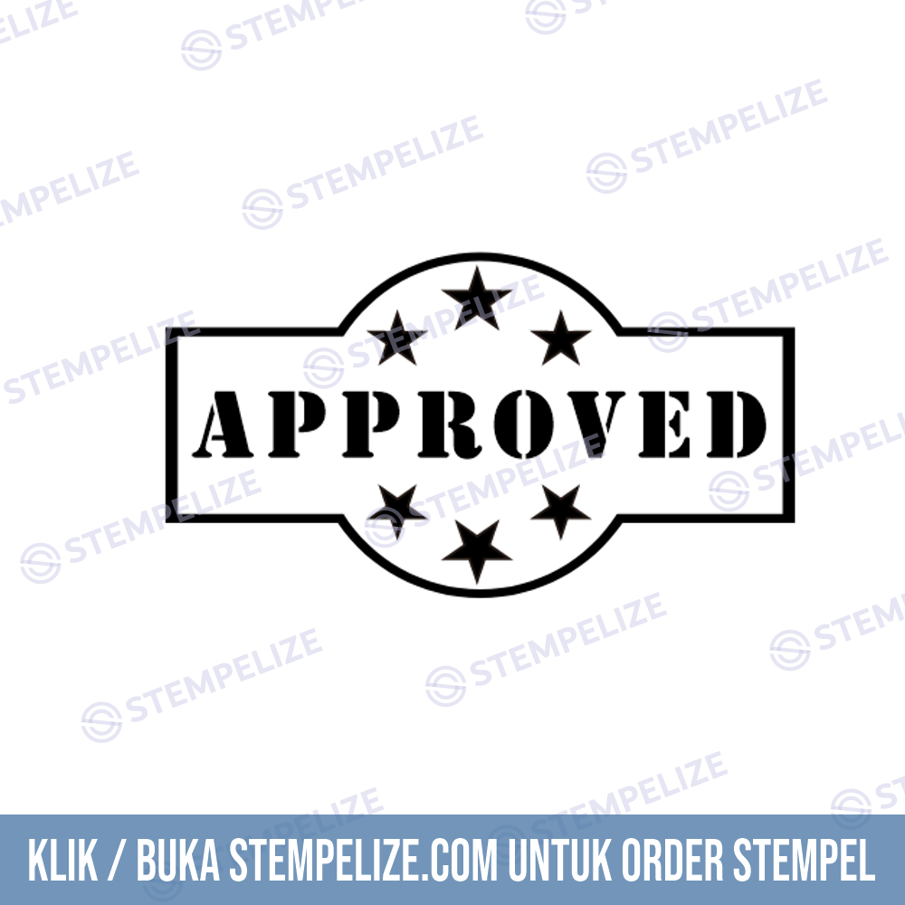 Contoh Stempel Approved