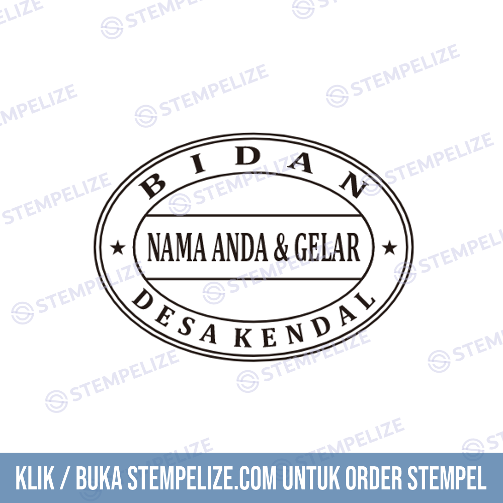 Stempel Bidan Praktek Mandiri / Bidan Desa / Bidan Delima