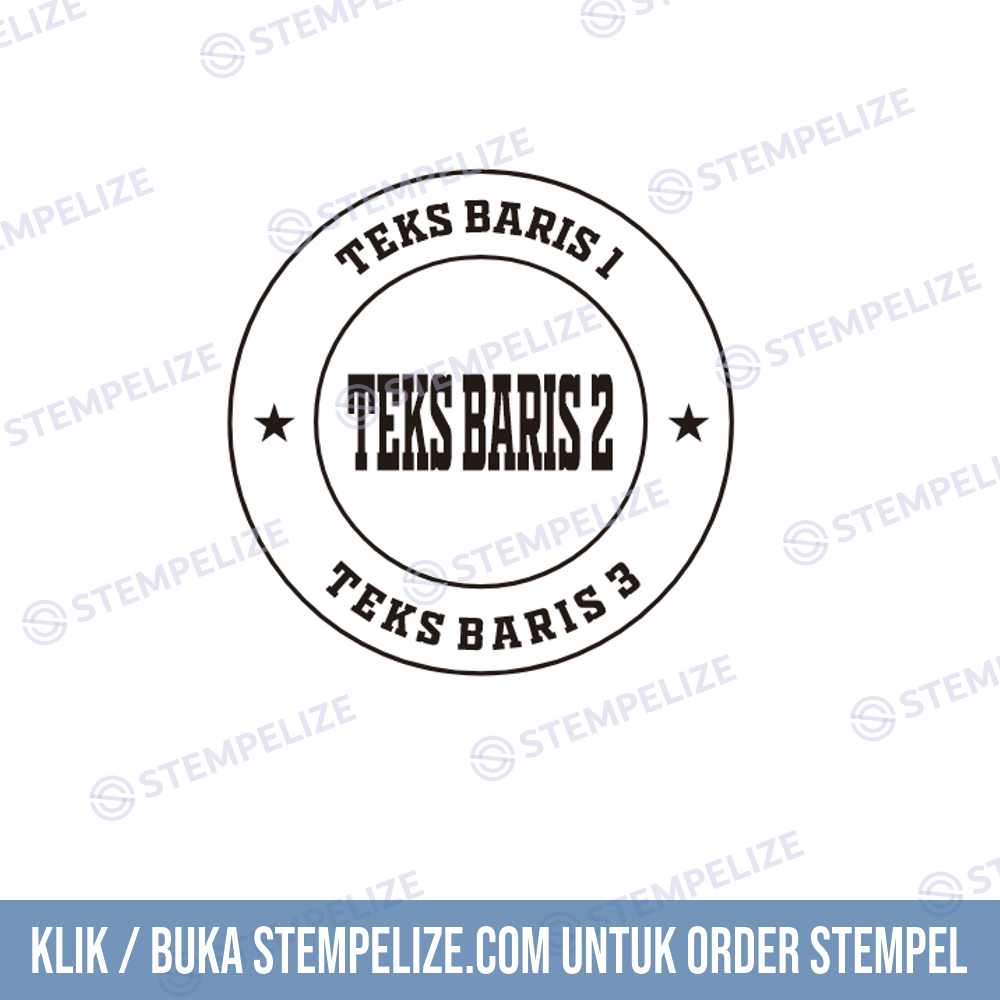 Contoh Stempel Bulat