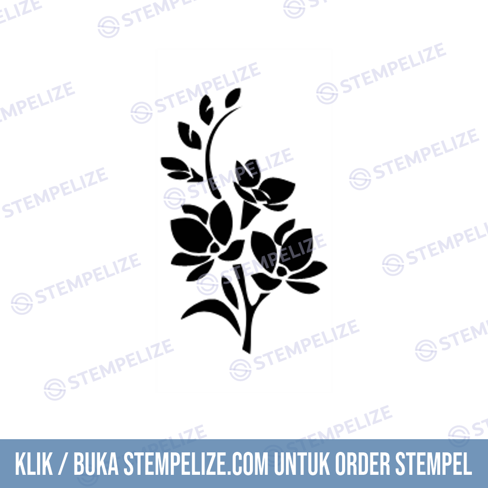 Contoh Stempel Bunga