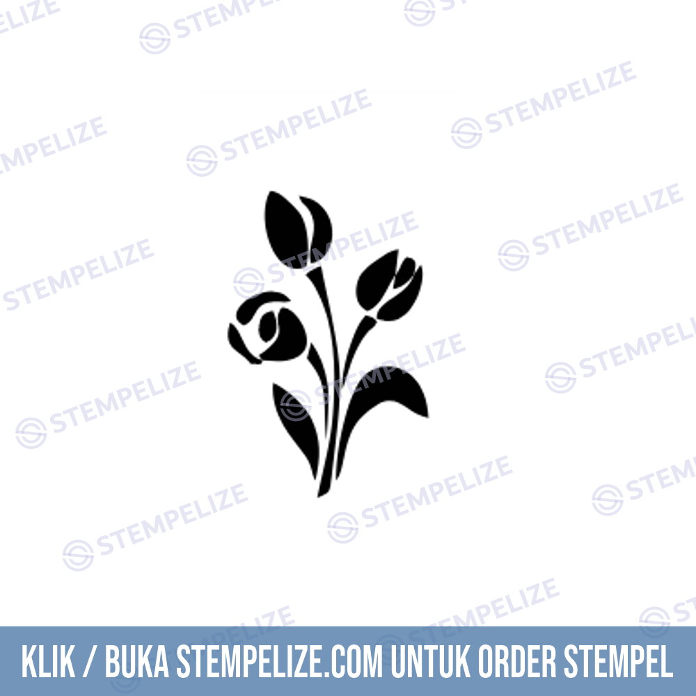 Contoh Stempel Bunga