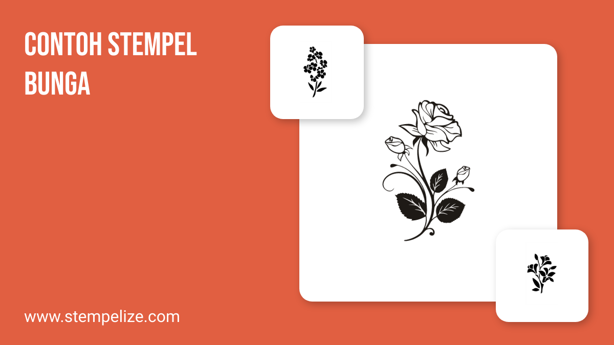 Contoh Stempel Bunga