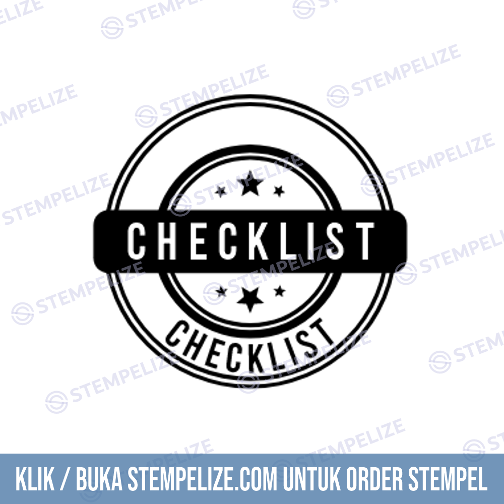 Contoh Stempel Ceklis