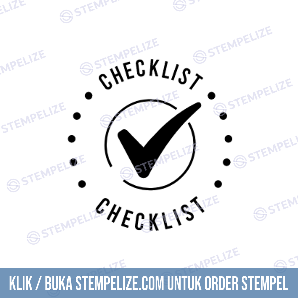 Contoh Stempel Ceklis