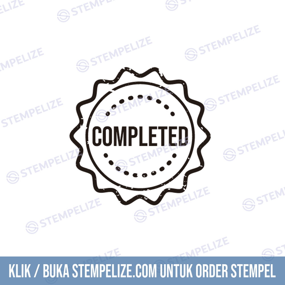 Contoh Stempel Completed