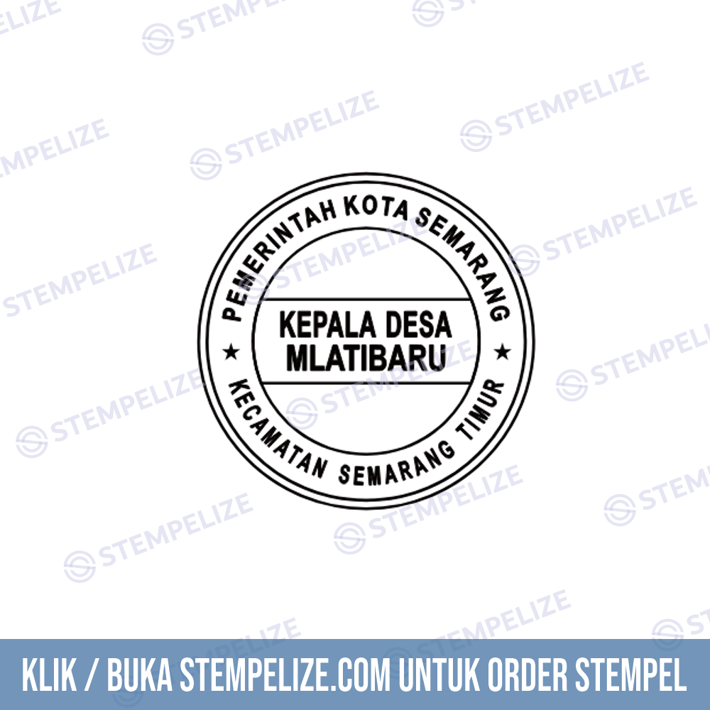 Contoh Stempel Kepala Desa / Kelurahan / Sekretariat Desa / Kepala Dusun