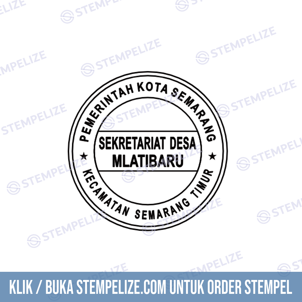 Contoh Stempel Kepala Desa / Kelurahan / Sekretariat Desa / Kepala Dusun