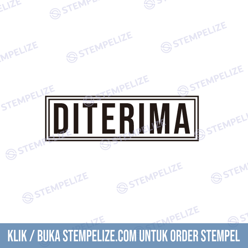 Contoh Stempel Diterima