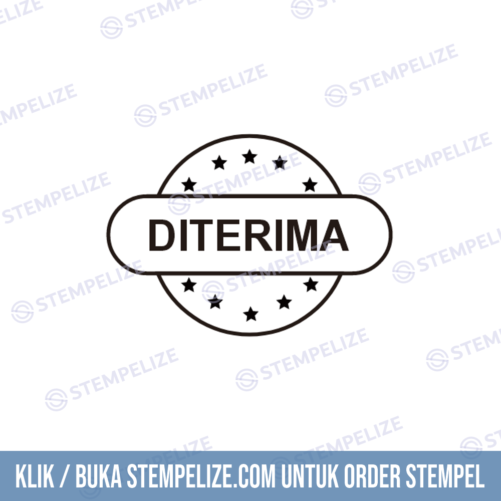 Contoh Stempel Diterima