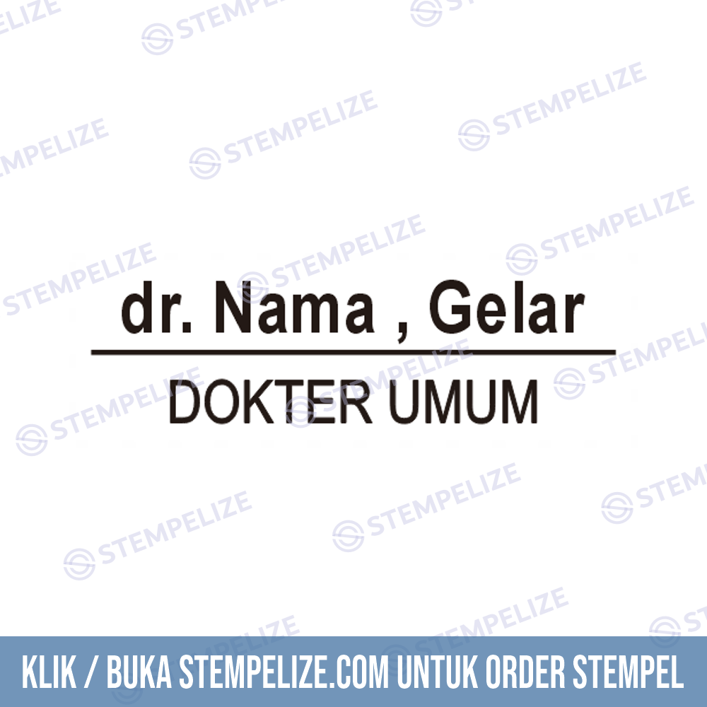 Contoh Stempel Dr Umum