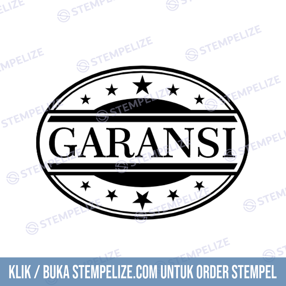 Contoh Stempel Garansi