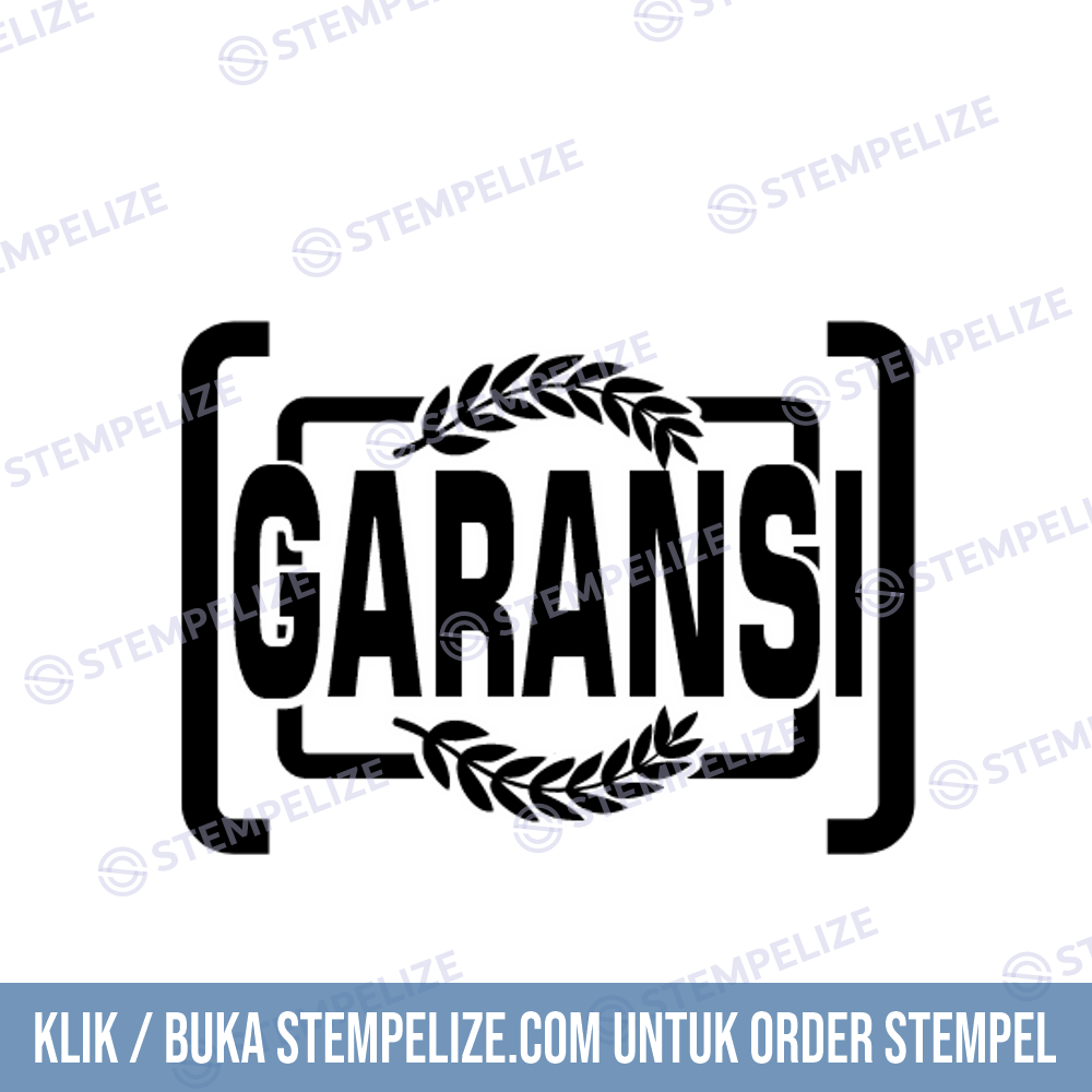 Contoh Stempel Garansi