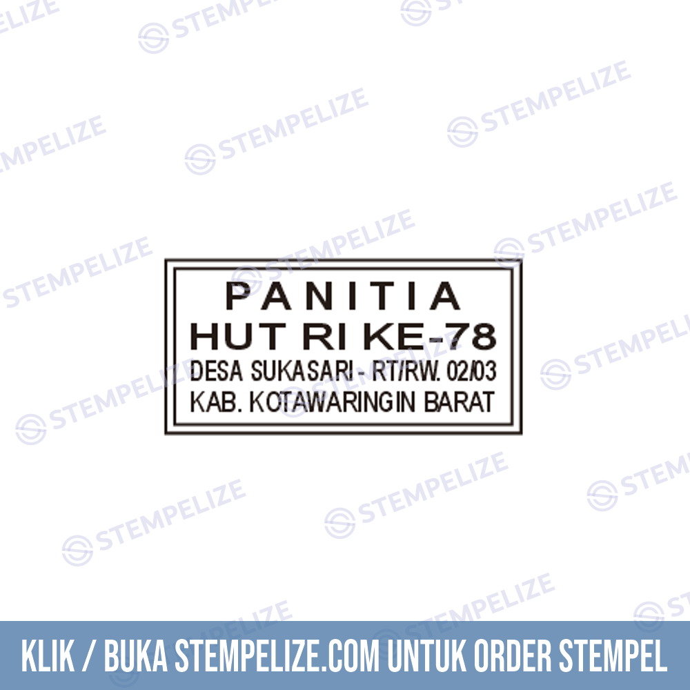 Stempel HUT RI / Panitia HUT RI