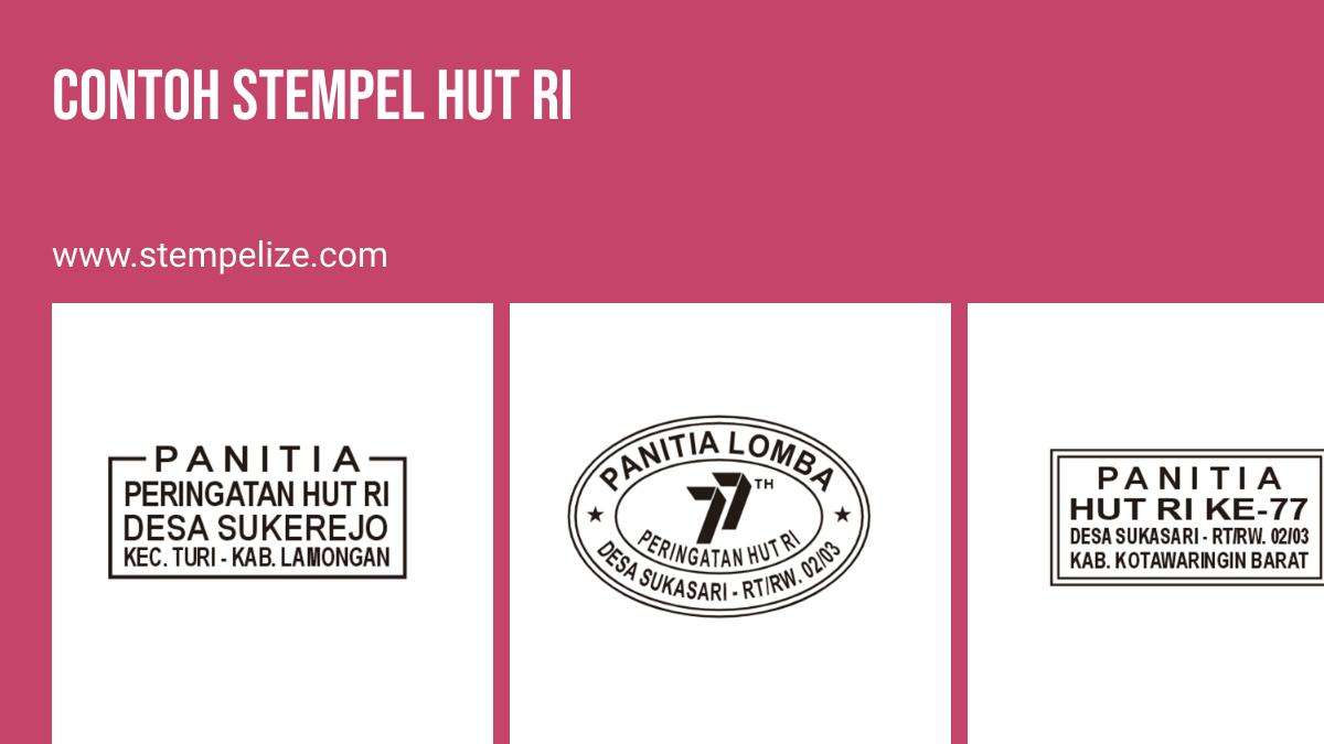 Stempel HUT RI / Panitia HUT RI