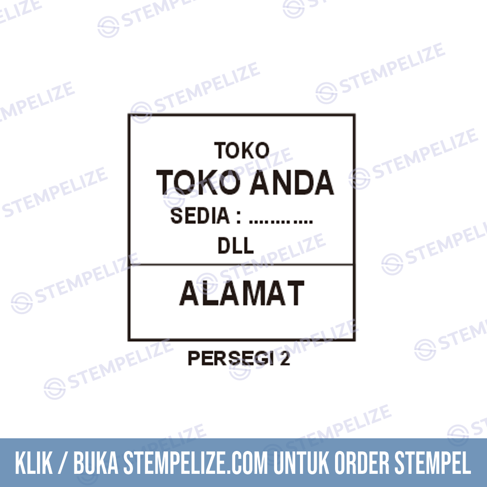 Contoh Stempel Kotak