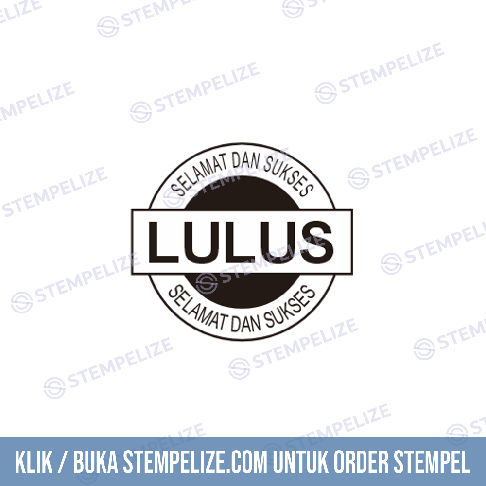 Contoh Stempel Lulus