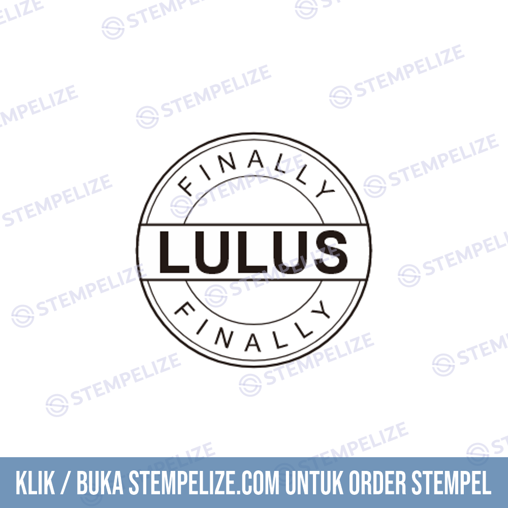 Contoh Stempel Lulus