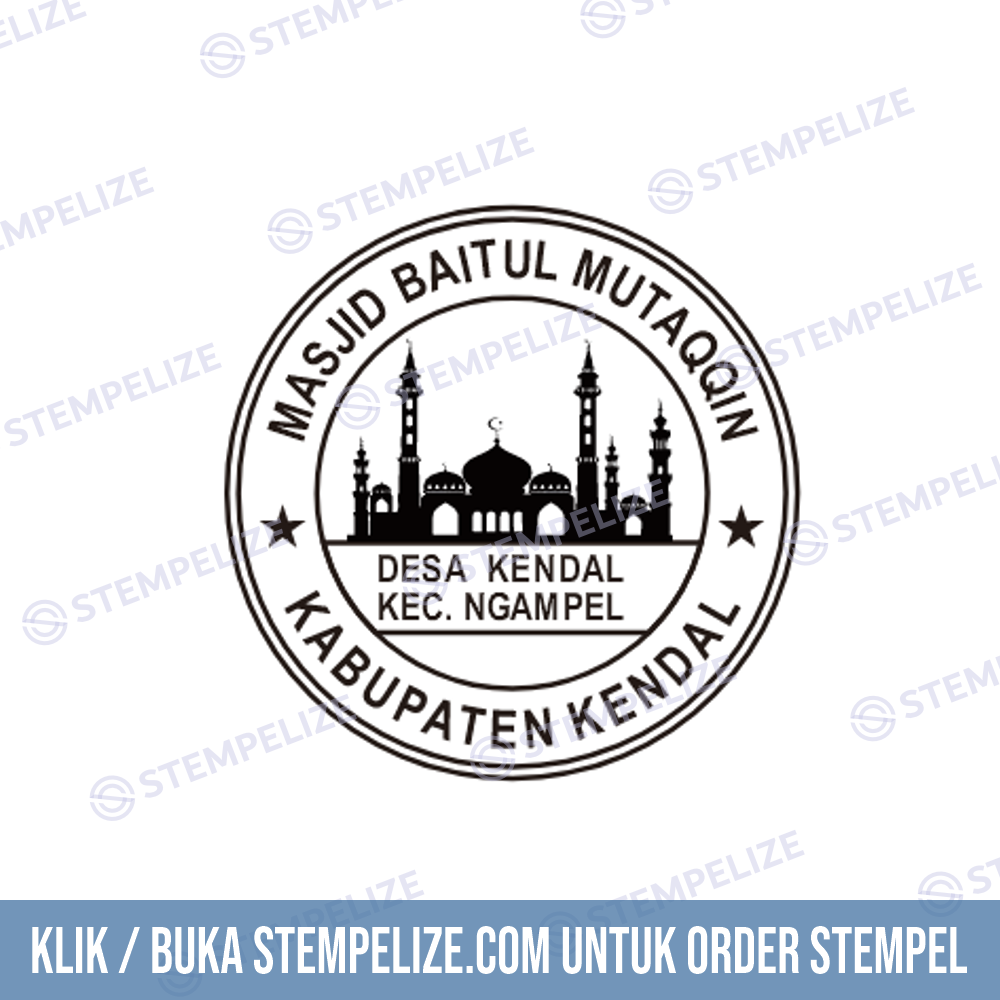 Contoh Stempel Masjid / Musholla / DKM / Takmir / PHBI / Remaja Masjid