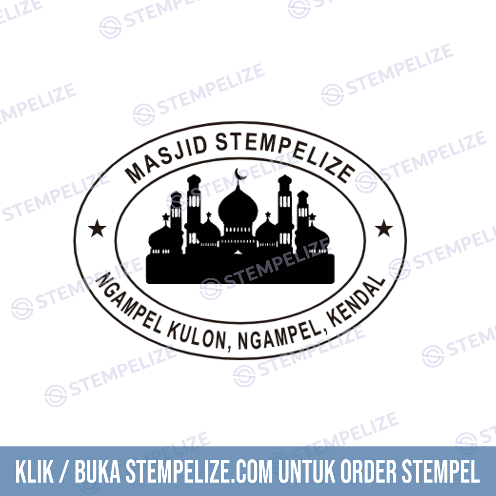 Contoh Stempel Masjid / Musholla / DKM / Takmir / PHBI / Remaja Masjid
