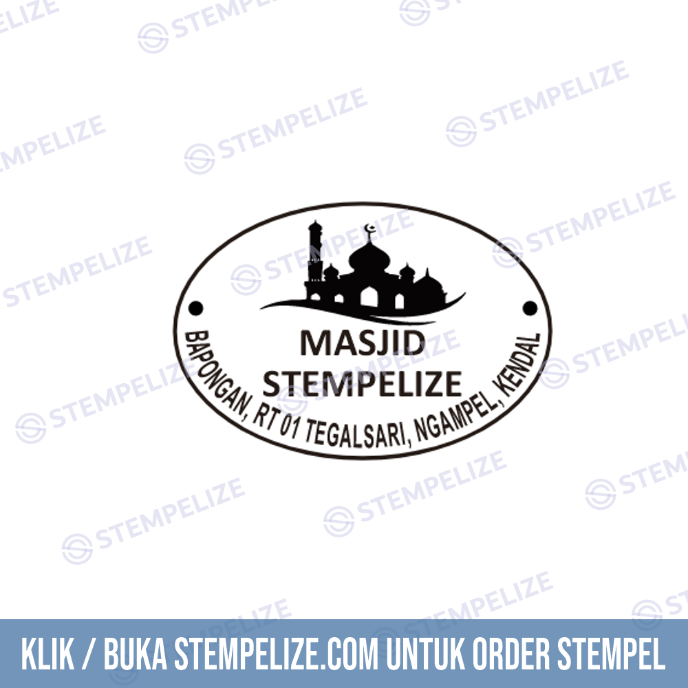 Contoh Stempel Masjid / Musholla / DKM / Takmir / PHBI / Remaja Masjid