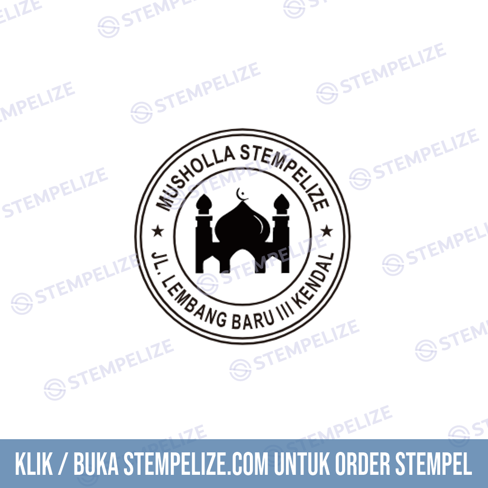 Contoh Stempel Masjid / Musholla / DKM / Takmir / PHBI / Remaja Masjid