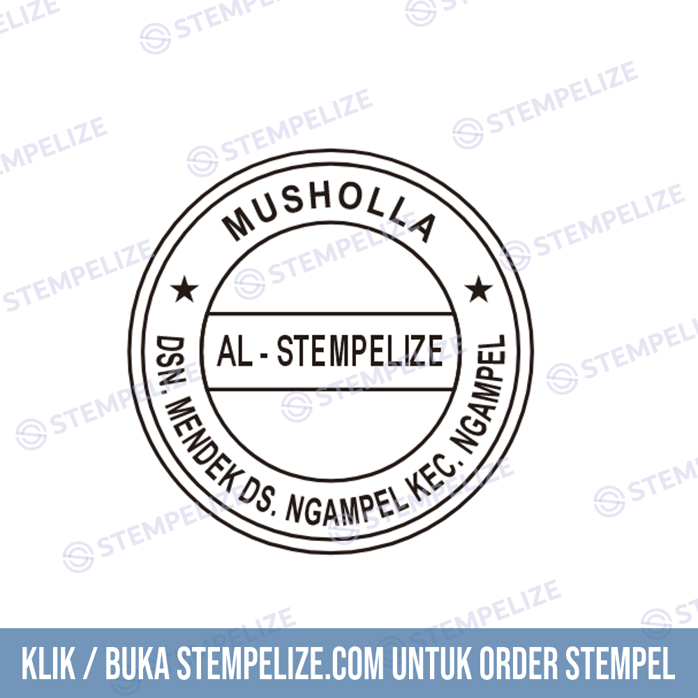 Contoh Stempel Masjid / Musholla / DKM / Takmir / PHBI / Remaja Masjid