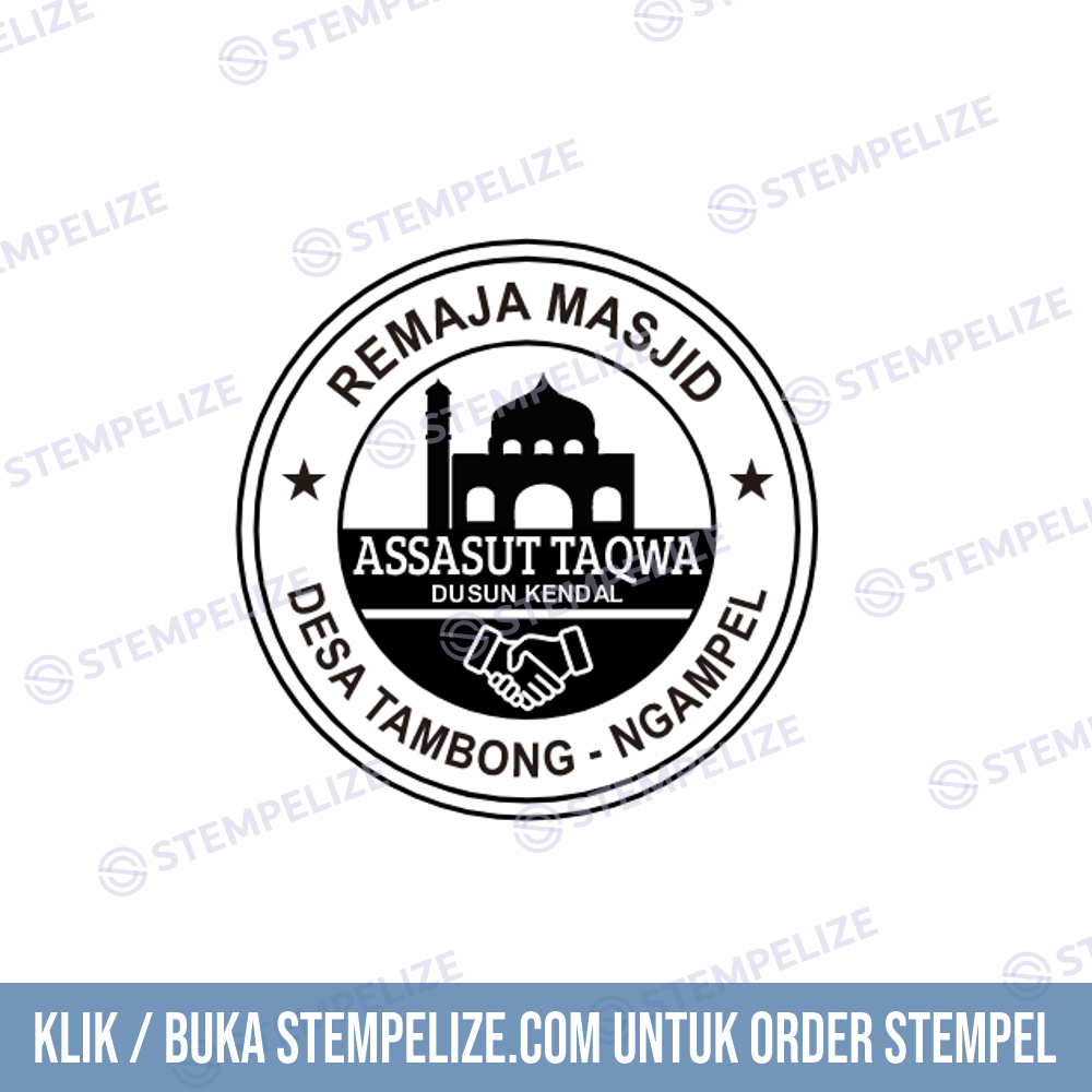 Contoh Stempel Masjid / Musholla / DKM / Takmir / PHBI / Remaja Masjid