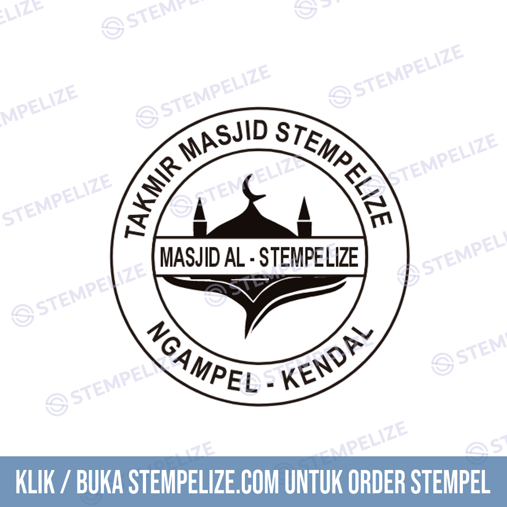 Contoh Stempel Masjid / Musholla / DKM / Takmir / PHBI / Remaja Masjid